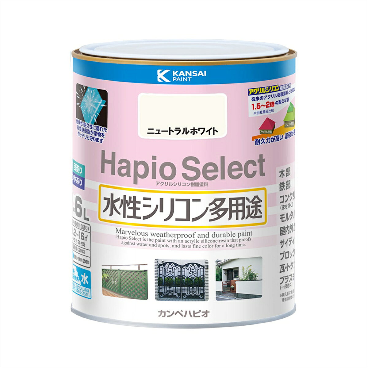 【返品種別B】□「返品種別」について詳しくはこちら□◆高耐久アクリル・シリコン樹脂配合だから紫外線・排ガス・雪・酸性雨など外敵から建物を守り、長期間風合い・ツヤを保ちます。◆木部・鉄部・プラスチック(一部を除く)・発泡スチロール・コンクリー...
