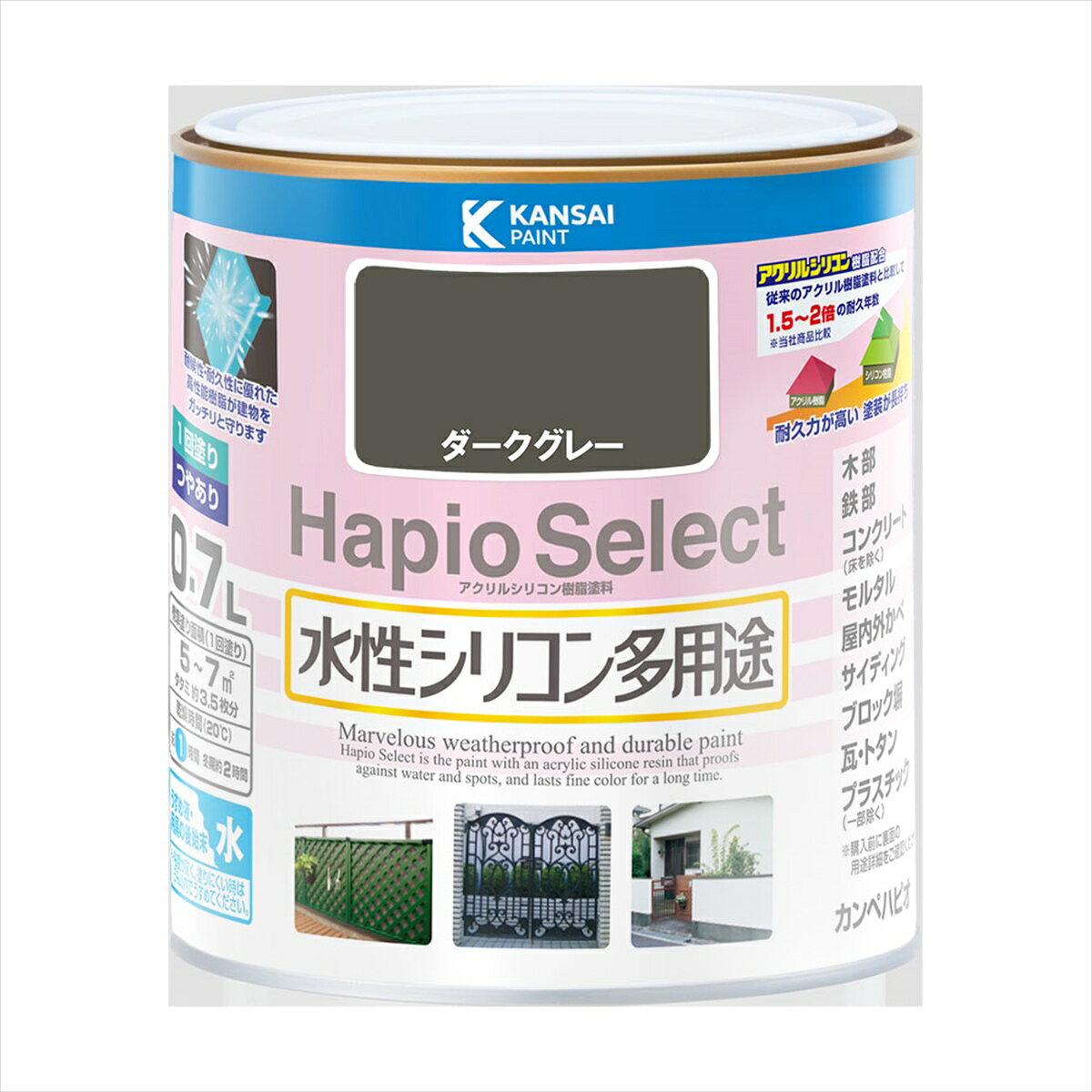 【返品種別B】□「返品種別」について詳しくはこちら□◆高耐久アクリル・シリコン樹脂配合だから紫外線・排ガス・雪・酸性雨など外敵から建物を守り、長期間風合い・ツヤを保ちます。◆木部・鉄部・プラスチック(一部を除く)・発泡スチロール・コンクリー...