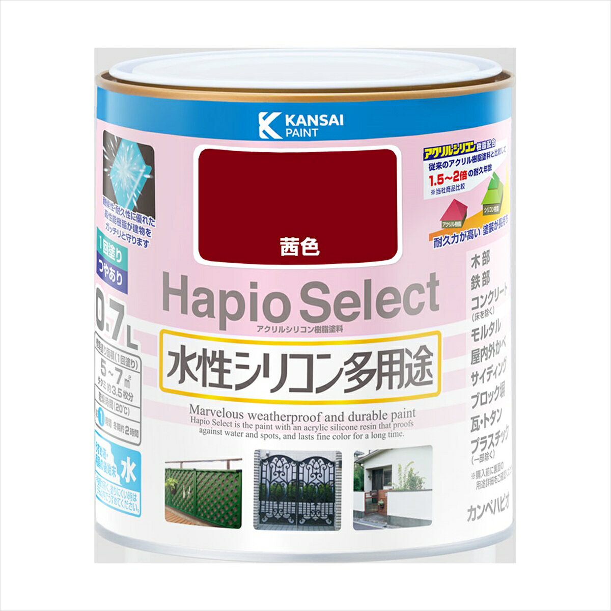 【返品種別B】□「返品種別」について詳しくはこちら□◆高耐久アクリル・シリコン樹脂配合だから紫外線・排ガス・雪・酸性雨など外敵から建物を守り、長期間風合い・ツヤを保ちます。◆木部・鉄部・プラスチック(一部を除く)・発泡スチロール・コンクリー...