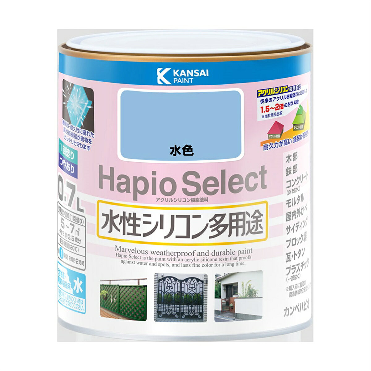 【返品種別B】□「返品種別」について詳しくはこちら□◆高耐久アクリル・シリコン樹脂配合だから紫外線・排ガス・雪・酸性雨など外敵から建物を守り、長期間風合い・ツヤを保ちます。◆木部・鉄部・プラスチック(一部を除く)・発泡スチロール・コンクリー...