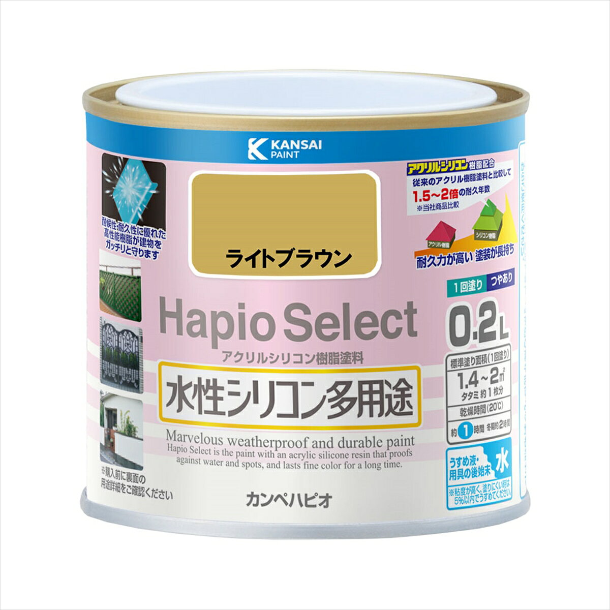 【返品種別B】□「返品種別」について詳しくはこちら□◆高耐久アクリル・シリコン樹脂配合だから紫外線・排ガス・雪・酸性雨など外敵から建物を守り、長期間風合い・ツヤを保ちます。◆木部・鉄部・プラスチック(一部を除く)・発泡スチロール・コンクリー...