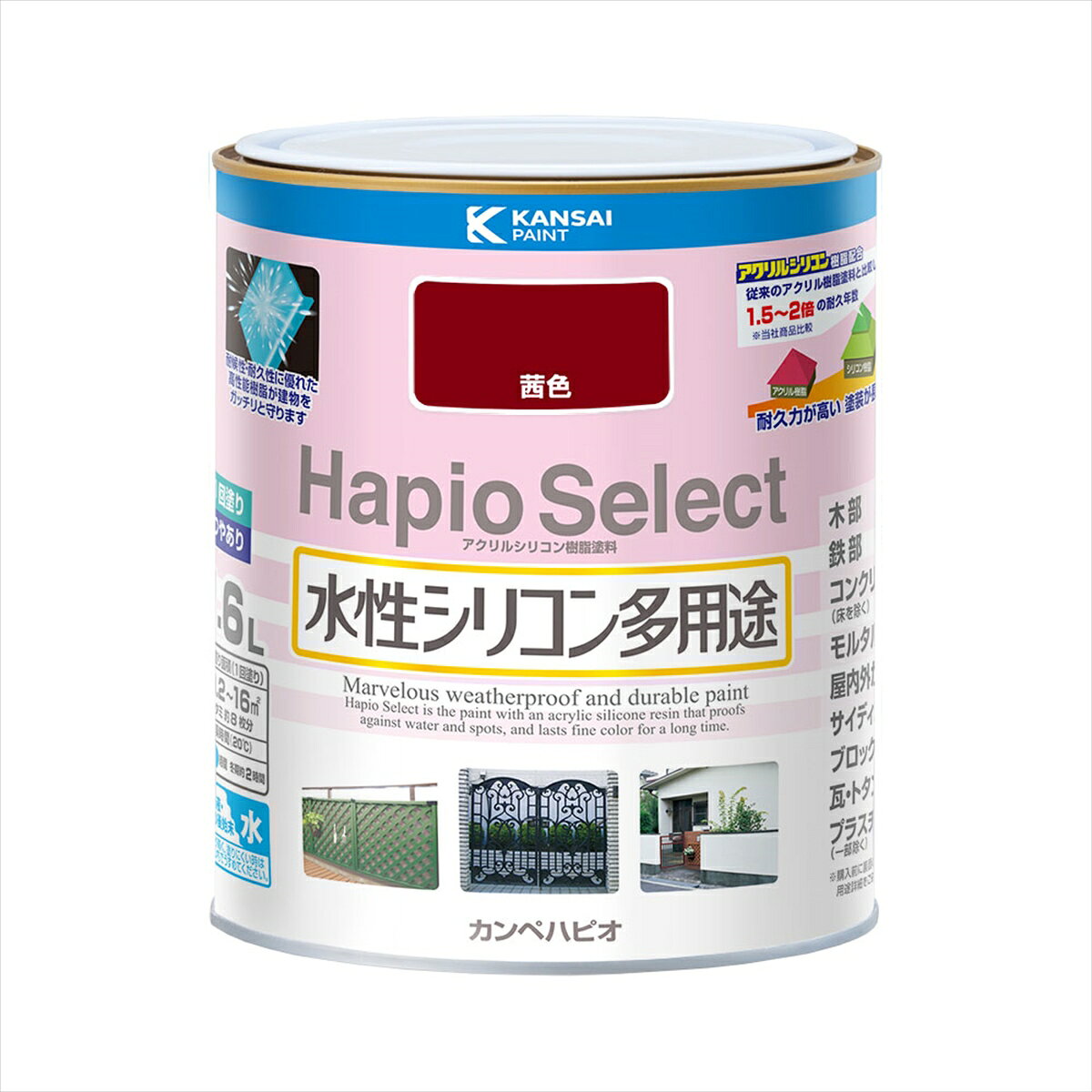 【返品種別B】□「返品種別」について詳しくはこちら□◆高耐久アクリル・シリコン樹脂配合だから紫外線・排ガス・雪・酸性雨など外敵から建物を守り、長期間風合い・ツヤを保ちます。◆木部・鉄部・プラスチック(一部を除く)・発泡スチロール・コンクリー...