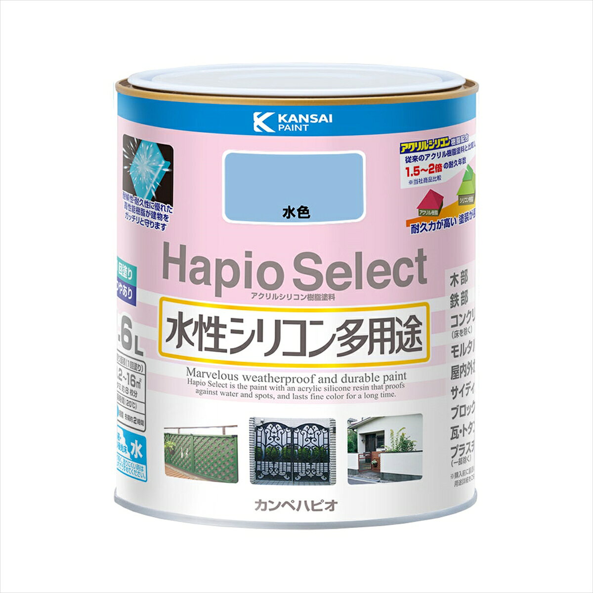 【返品種別B】□「返品種別」について詳しくはこちら□◆高耐久アクリル・シリコン樹脂配合だから紫外線・排ガス・雪・酸性雨など外敵から建物を守り、長期間風合い・ツヤを保ちます。◆木部・鉄部・プラスチック(一部を除く)・発泡スチロール・コンクリー...