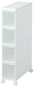 【返品種別A】□「返品種別」について詳しくはこちら□◆キッチン周りを整頓出来る収納ストッカー◆引出し4段◆移動に便利なキャスター付■　仕　様　■本体サイズ(約)：幅17×奥行46.5×高さ80cm本体重量(約)：4.8kg材質：ポリプロピレ...