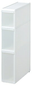 【返品種別A】□「返品種別」について詳しくはこちら□◆キッチン周りを整頓出来る収納ストッカー◆中型・深型・ボトル用の引出し3段◆移動に便利なコロ付き■　仕　様　■本体サイズ(約)：幅17×奥行46.5×高さ82cm本体重量(約)：5.1kg...