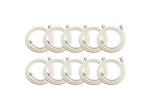 【返品種別A】□「返品種別」について詳しくはこちら□◆LIXIL(INAX)専用の交換用シャワーホース1.6mの10本入りです。◆混合栓側・シャワーヘッド側の取付ネジはG1/2です。◆工具不要で取付簡単です。◆カラーは浴室になじみやすいアイ...