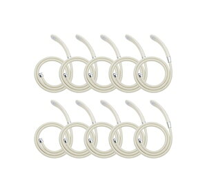 【返品種別A】□「返品種別」について詳しくはこちら□◆LIXIL(INAX)専用の交換用シャワーホースセット（アイボリー）10個入りです。◆混合栓側・シャワーヘッド側の取付ネジはG1/2です。　◆工具不要で取付簡単です。◆カラーは浴室になじ...