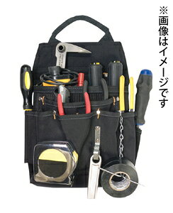 【返品種別B】□「返品種別」について詳しくはこちら□※画像の工具は付属しません。◆軽量で丈夫なバッグ。◆11個のポケット付(大×2、小×3、ドライバーホルダー×6)。◆メジャー用のクリップ付。■　仕　様　■サイズ(約)：241×102×38...