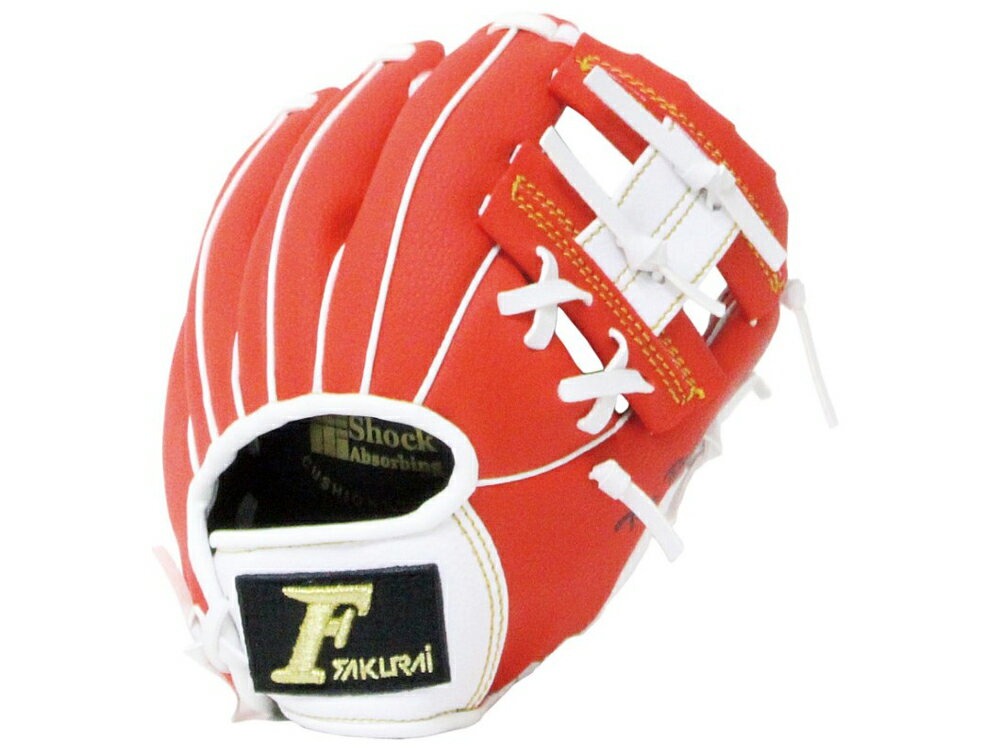 【返品種別A】□「返品種別」について詳しくはこちら□◆軽くて柔らかくて使いやすい！　◆ボールを取るのが楽しくなるキッズ用グローブ。■　仕　様　■サイズ(約)：：9インチ（適応目安：身長100〜120cm）カラー：レッド×サンゴールド素材：捕...