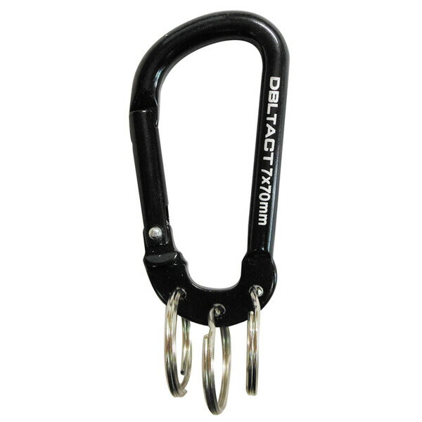 【返品種別B】□「返品種別」について詳しくはこちら□◆保持したものが絡まず使い勝手抜群。■　仕　様　■サイズ(約)：φ7×70mmカラー：ブラック×ブラックM材質：アルミ合金リング数：3連[360404SANKYO]三共コーポレーションアウ...