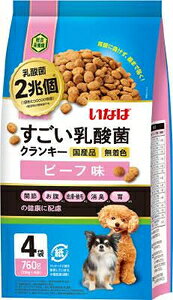 【返品種別B】□「返品種別」について詳しくはこちら□※仕様及び外観は改良のため予告なく変更される場合がありますので、最新情報はメーカーページ等にてご確認ください。すごい乳酸菌　クランキー　ビーフ味◆乳酸菌2兆個（1袋あたり5000億個）配合...