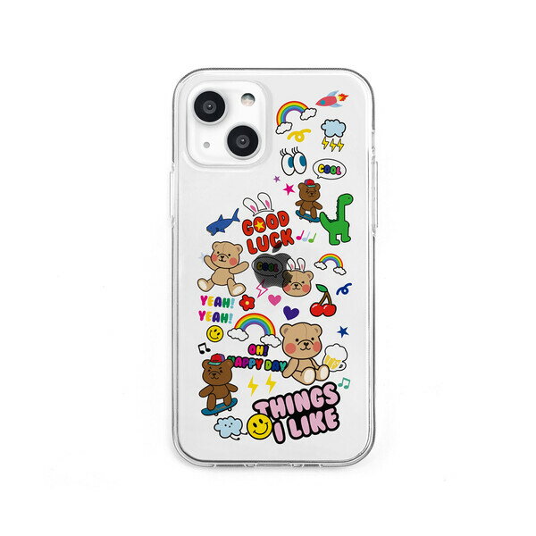 【返品種別A】□「返品種別」について詳しくはこちら□2021年09月 発売※対応機種をお確かめの上、ご購入ください。◆ユニークなかわいいイラスト◆透明感あるクリアケース◆変色しにくいUVプリント■　仕　様　■対応機種：iPhone 13 m...