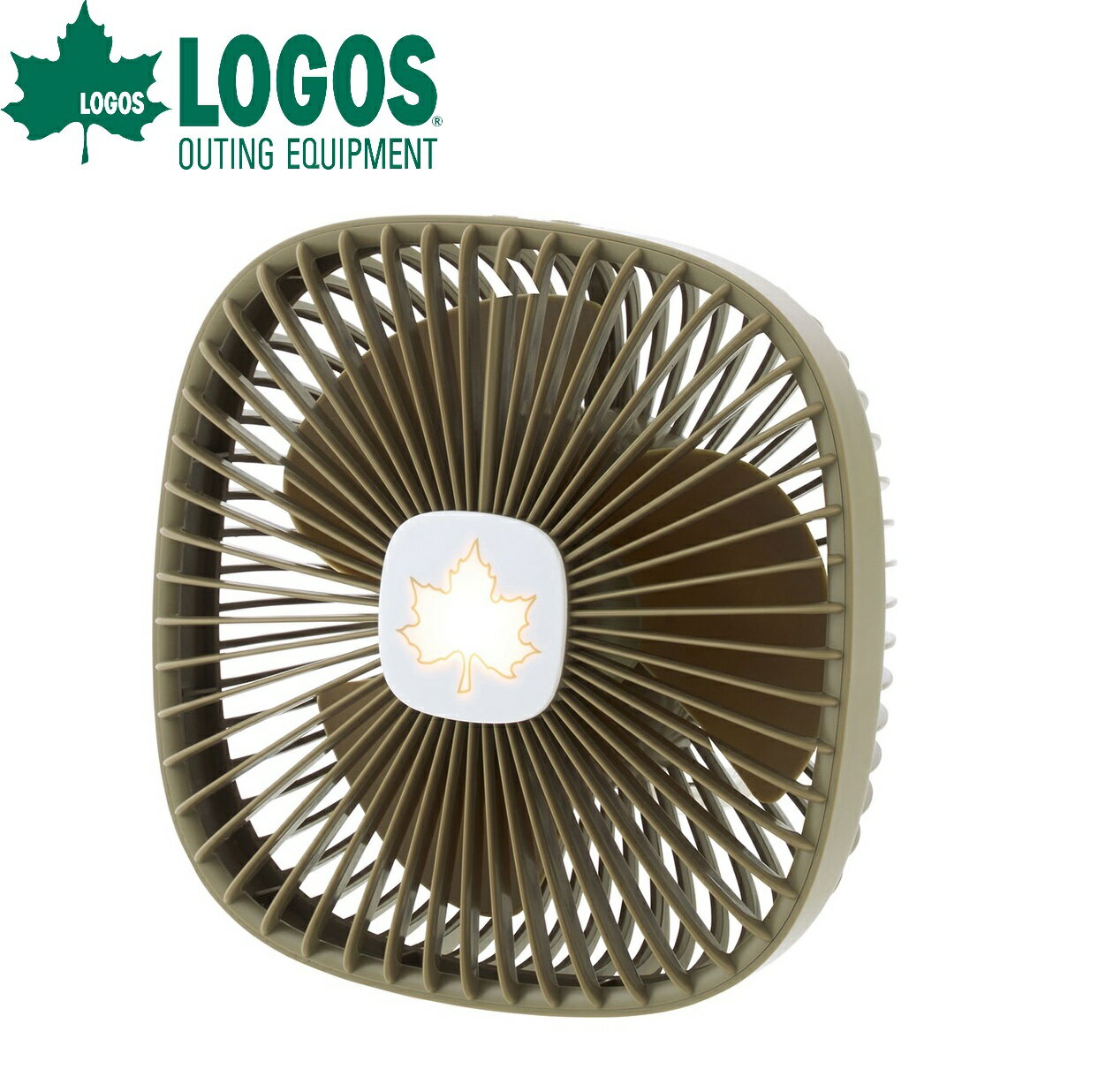 【返品種別A】□「返品種別」について詳しくはこちら□◆一体型のハンギングフックで置き・吊り2WAY！　アースカラーの蓄電式扇風機。USB蓄電式なので、アウトドアでも使用可能！　スタンドでの使用はもちろん、超軽量なため、一体型になっているフッ...