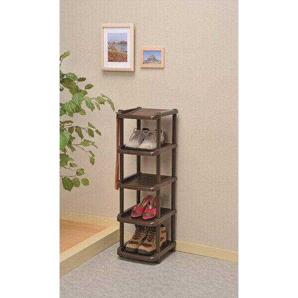 【返品種別A】□「返品種別」について詳しくはこちら□◆靴箱に入りきらない靴、普段使いの靴の収納に。■ 仕 様 ■サイズ(約)：幅30×奥行31×高さ90.3cm重量(約)：1280g材質：ポリプロピレン組立：お客様組立[シズラク5ダンS]和...