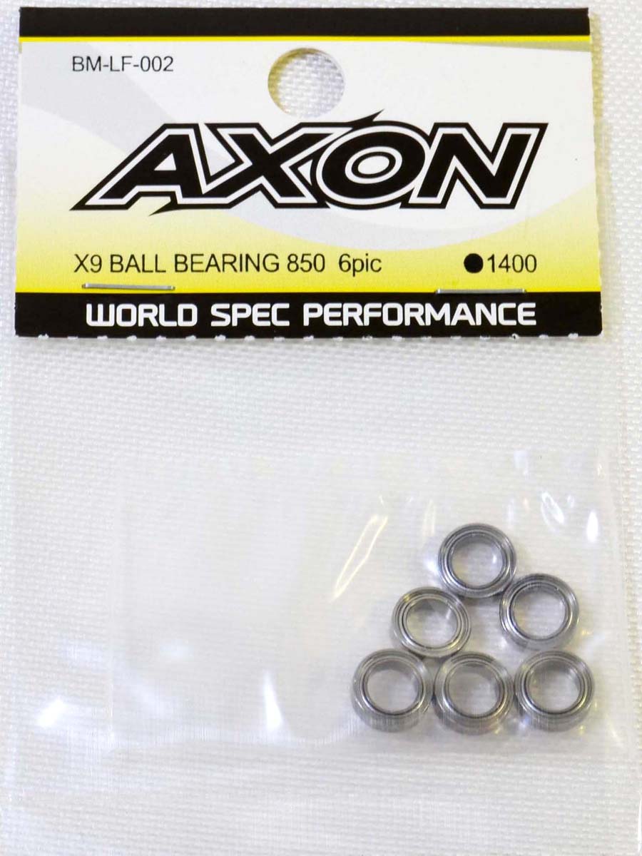 【返品種別B】□「返品種別」について詳しくはこちら□※画像はイメージです。実際の商品とは異なる場合がございます。【商品紹介】AXON　X9 BALL BEARING 850 6picです。模型＞ラジコン＞ラジコンパーツ・メーカー別＞AXON