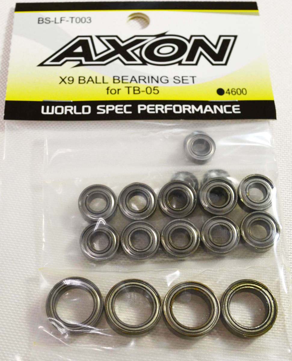 【返品種別B】□「返品種別」について詳しくはこちら□※画像はイメージです。実際の商品とは異なる場合がございます。【商品紹介】AXON X9 BALL BEARING SET for TB-05です。ワークスペックのクオリティトップスピードで...