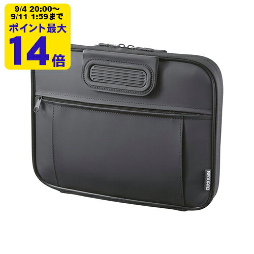 商品概要 品番IN-H10BKNJANコード4969887685563商品仕様■カラー：ブラック■材質：表装/PU■サイズ：パソコン収納部/W300×D40×H220mm（参考収納寸法） 外寸/W335×D25×H255mm ※外寸は何も収...