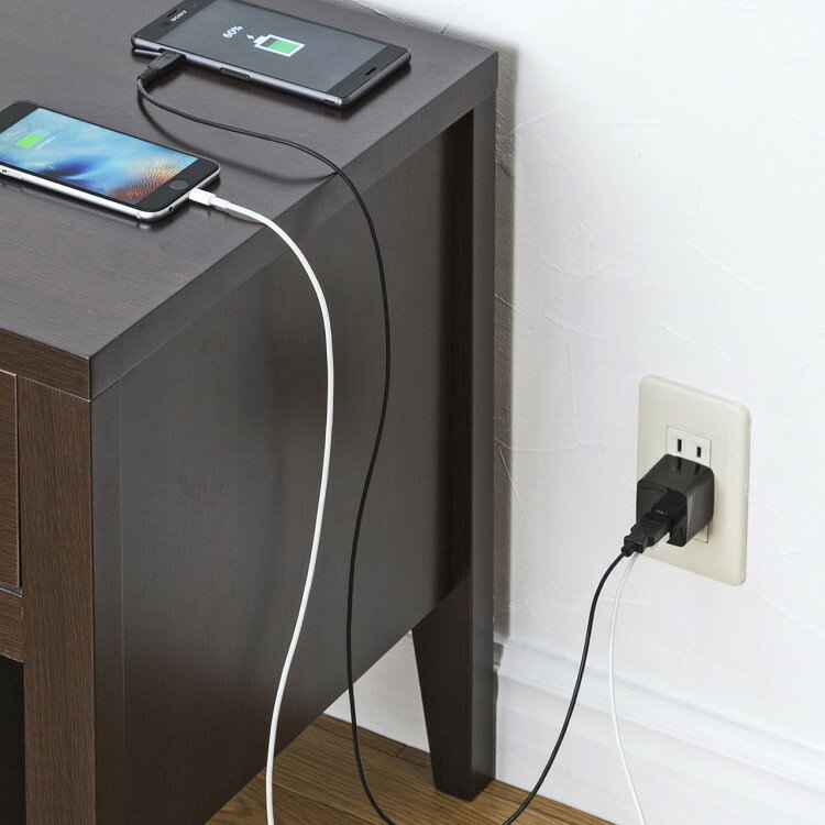 商品概要 品番ACA-IP44BKJANコード4969887504468商品仕様■カラー：ブラック■定格入力：AC100V〜240V 50/60Hz■定格出力：DC5V/2.4A (2ポート合計）■ポート数：USB Aポート×2■サイズ：W...