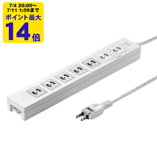 商品概要品番TAP-F27-5KJANコード4969887837030商品仕様■定格容量：15A・125V（1500Wまで）■差込口：2P・7個口■プラグ：2P（絶縁キャップ付きスイングプラグ）■コード：VFF 1.8スケア（SQ）×2心仕...