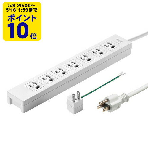 商品概要品番TAP-F37-5ADJANコード4969887837153商品仕様■定格容量：15A・125V（1500Wまで）■差込口：3P・7個口■プラグ：3P（3P→2P変換アダプタ付き）■コード：VCTF 1.8スケア（SQ）×2心、...