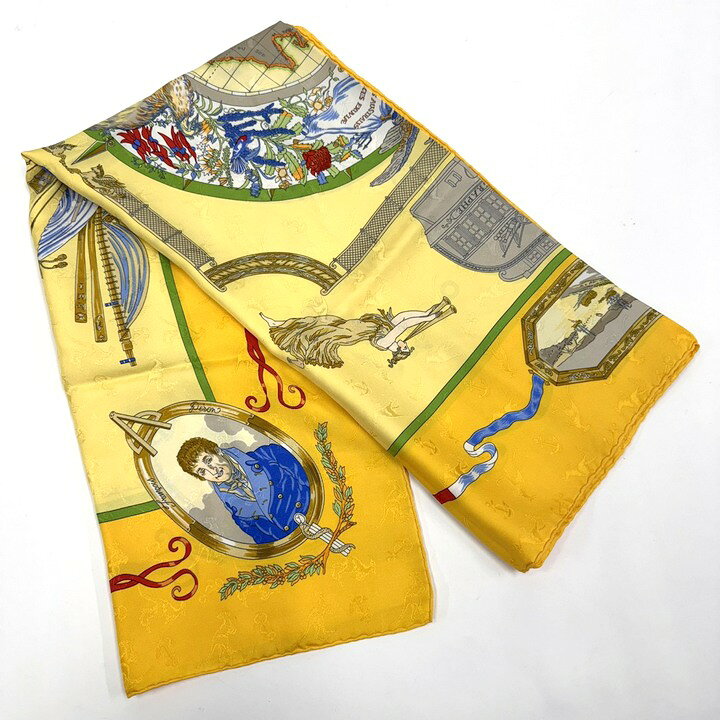 ＞＞同じブランドのアイテムはこちら!! ◆商品ランク 未使用に近い ◆商品情報 ・カラー：イエロー マルチカラー ・素材/ライン：シルク ・サイズ：（約）幅:90cm×長さ:90cm ・仕様：スカーフ ◆付属品 -- ◆状態 僅かなスレがご...