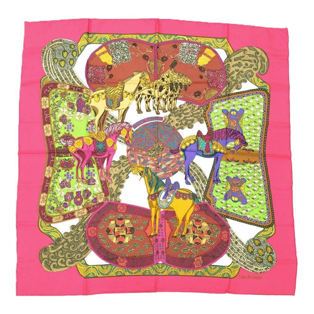 ＞＞同じブランドのアイテムはこちら!! ◆商品ランク 中古A ◆商品情報 ・カラー：マルチカラー ・素材/ライン：シルク 100% ・サイズ：約W88×H88(cm) ※多少の誤差はご了承下さい ◆付属品 -- ◆状態 ・画像の通り、若干の...