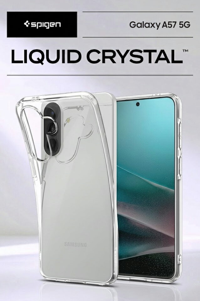 商品名 Galaxy A57 5G ケース クリア Spigen リキッド・クリスタル SC-54G 対応 米軍MIL規格取得 Galaxy A37 ケース 透明 耐衝撃 TPU カバー ギャラクシーA57 カバー 衝撃吸収 シュピゲン 黄...