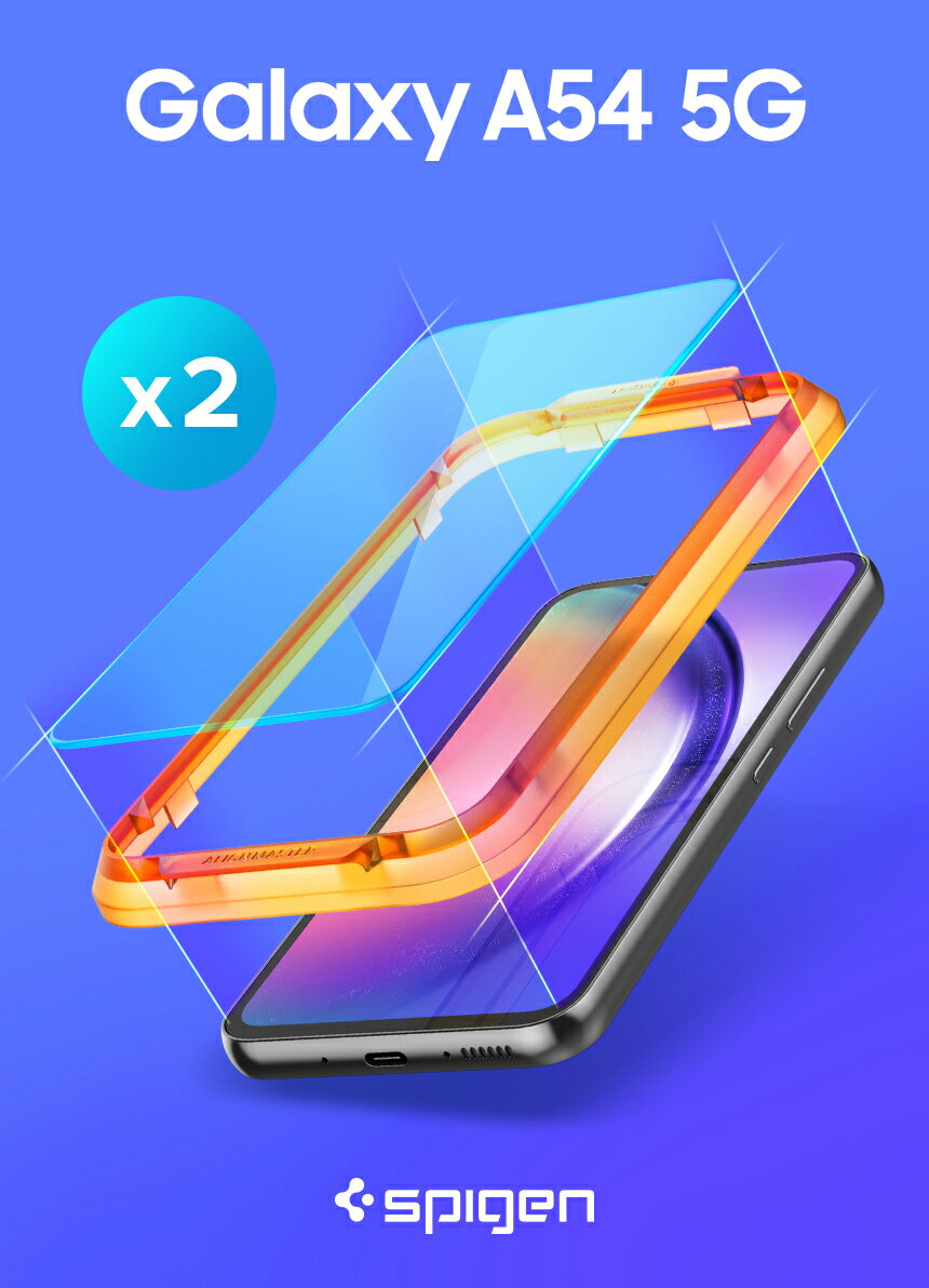 対応機種 Galaxy A54 SC-53D/SCG21 対応です。 専用のガイド枠 専用のガイド枠付きで、正確な位置に完璧に貼り付けることができます。 薄い・強い・滑らか 硬度9H以上で傷つきにくく、側面は曲面加工されており、滑らかな手触...
