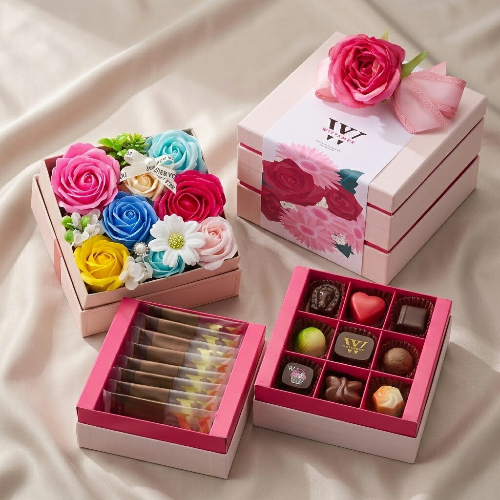 商品名 母の日 花とお菓子セット 2026 ラ フェット デ メール ヴィタメール 卒業祝い 入学祝い ギフト スイーツ ＆ ソープフラワー セット 枯れない花 チョコレート お祝い お返し 内祝い 花束 ブーケ おしゃれ かわいい 女の子...