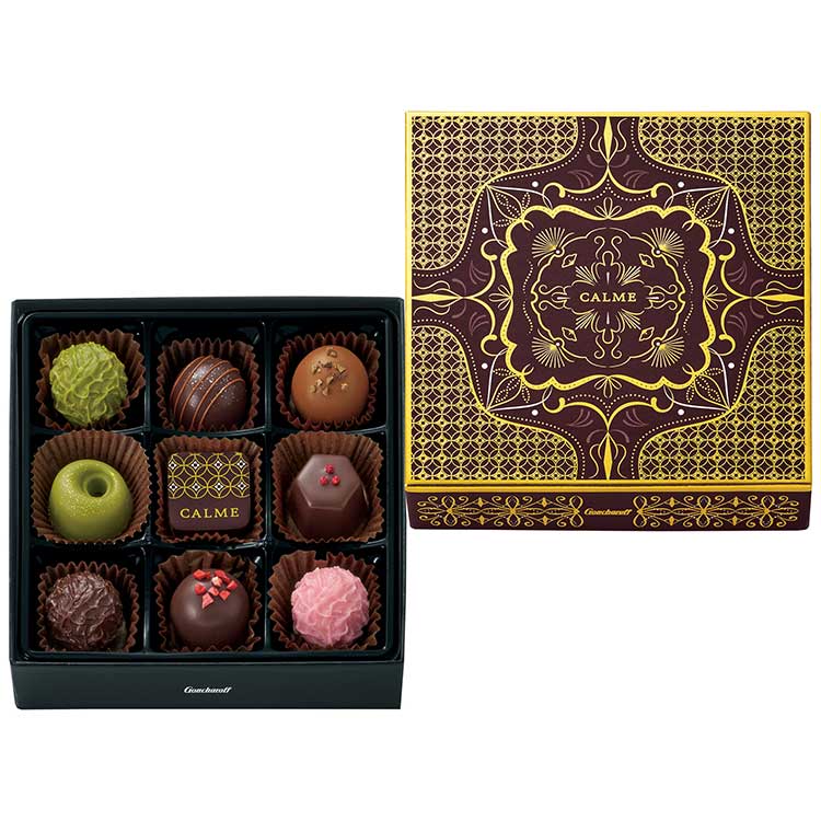 商品名 バレンタイン チョコ 2026 ゴンチャロフ カルム（トリュフアソートコレクション）9個入 ギフト プレゼント お菓子 スイーツ 詰め合わせ 義理チョコ 本命 おしゃれ 高級感 上品 大人 職場 会社 CALME チョコレート ブラ...