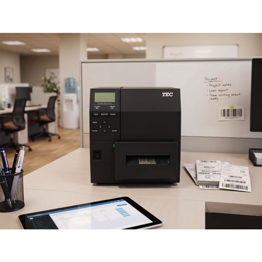 メーカー：TEC(東芝テック) 型番　　：B-EX4T1-TS25-R 付属品 本体、電源コードのみ（消耗品は付属しません） 状態 当社テスト用感熱紙を使って、自己診断機能から印字動作確認実施済み、清掃済みです。 ※感熱紙でのテストのみ行っ...