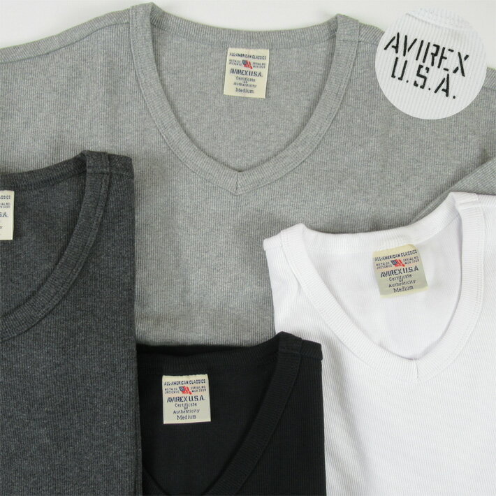AVIREX DAILY V-NECK S/S AVIREX DAILY V-NECK S/S 1975年創業以来長きにわたって米空軍の正式指定業者としてミルスペックをクリアするフライトジャケットを作り続けてきたAVIREXがコンフォータブ...