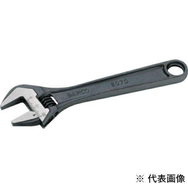 バーコ モンキーレンチ 380mm 8074 【1285742】ジョーが開く時、ジョーのシャフトが外側に飛び出ないため、狭所作業に最適です。スウェーデン鋼を採用しています。目盛付です。限られた作業スペースに最大限対応できる15°型です。ボル...