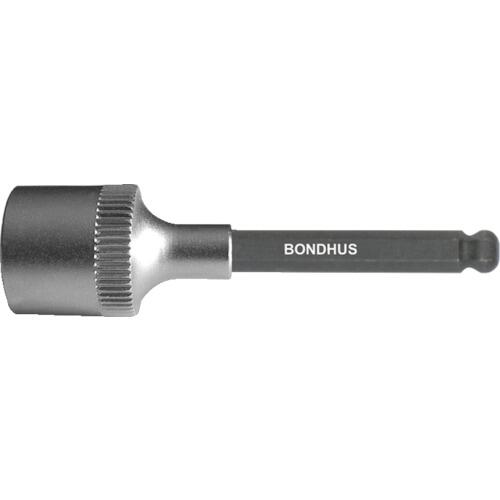 ボンダス ボールポイント・プロホールド（R）ソケットビット（ビット全長50mm） 7mm■ 特長ビットが摩耗したらポンチとハンマーでビットをソケットから外し、交換用ビット（別売）を付け替え可能です。ポンチ、ハンマーなどの工具を使ってソケット...