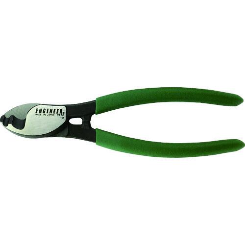 エンジニア ケーブルカッター■ 特長両側から包み込むように切るため、ケーブルを逃さずカットできます。軽い力で綺麗に切れます。樹脂製モールなどもカットしやすい刃形状です（PK-52）。■ 商品スペック仕様・規格切断能力　ケーブル(mm)：φ9...