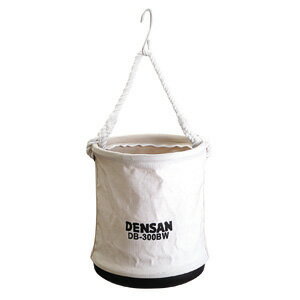 JEFCOM/ジェフコム DENSAN/デンサン 電工バケツ 白 210φ×高さ 260mm DB-210BW底部はプラスチック製、頑丈で水にも強い●ロープは丈夫なポリエステル製●ボディは厚手の帆布を採用●引っ掛けに便利なS環フック付仕様色...