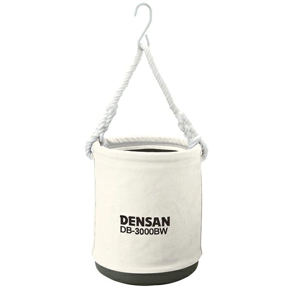JEFCOM/ジェフコム DENSAN/デンサン 自立型電工バケツ 白 300φ×高さ350mm DB-3000BWハードな現場での使用に耐える、自立タイプの電工バケツ●自立ガイド板内蔵で型くずれしにくくしっかり自立●底部はプラスチック製、...