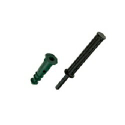 ALCプラアンカー サビや腐食に強い　ナイロン6樹脂製 引張強度が高い3段突起を採用 開きが確実な内部コーン打込み式 専用打込棒付（1本） 仕様 メーカー名JEFCOM/ジェフコム 全長60mm ネジ長20mm ドリル径（下穴）14mm 下...