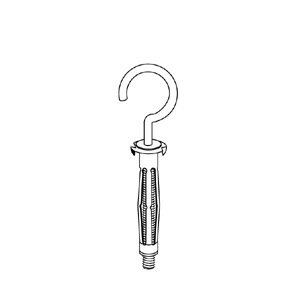 JEFCOM/ジェフコム DENSAN/デンサン ボードアンカー C型・適用板厚3〜9mm A-409HC新建材・石膏ボード・中空構造壁にあらゆる中空壁面への器具の取りつけに●C型フックタイプ●傘が開いてガッチリ固定●合板壁面に通信器具、分...