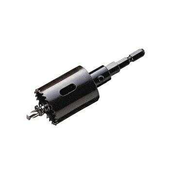 Jefcom・ジェフコム/DENSAN・デンサン 充電バイメタルホールソー JH-42六角シャンクタイプで充電ドライバー対応●切りクズが簡単に除去できる排出用スプリング装備●耐熱性に優れたM42（コバルトハイス鋼）採用により薄ステンレス板に...