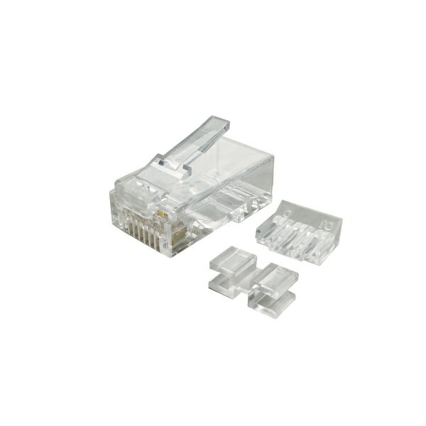 Jefcom ジェフコム DENSAN デンサン カテゴリー6 モジュラープラグ 単線・より線共用 3ピースタイプ 25個入り M6-3P-865単線・より線共用タイプのCAT6モジュラープラグ●芯線の種類により使い分ける必要なし●ネットワ...