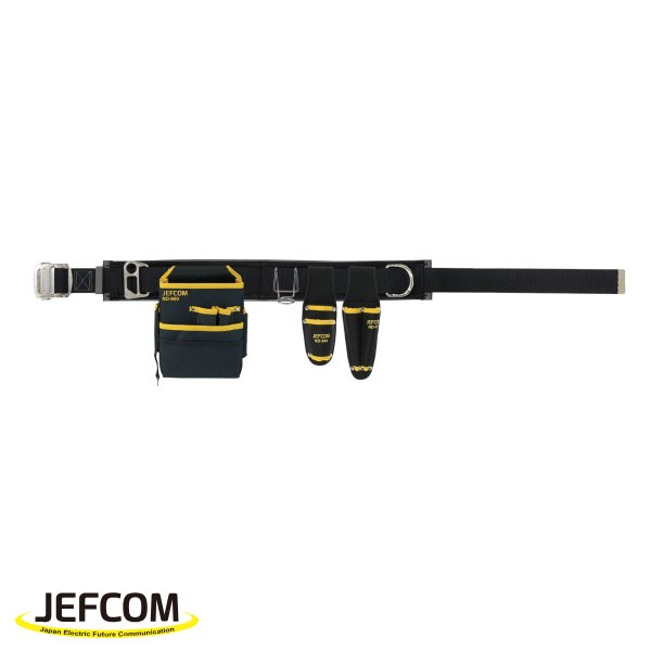 Jefcom ジェフコム DENSAN デンサン 腰道具セット WSH シリーズ WSH-45-1BKキャンバスシリーズ 腰道具セット●セット内容(各1個)・ワークポジショニング用器具 WP-45DS-1BK・電工キャンバスハイポーチ ND...