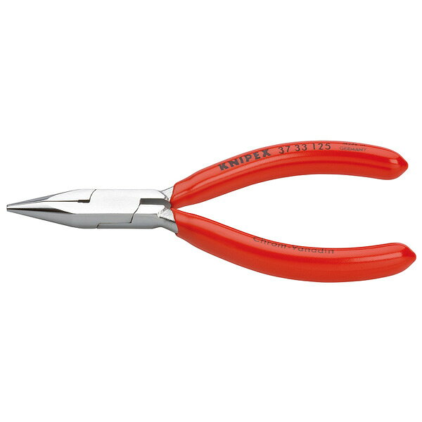 KNIPEX・クニペックス 時計細工用アジャスティングプライヤー 3733-125極めて精密なエレクトロニクス関連、精密機器関連の組み立て作業に最適な高精度のプライヤー●極めて精密なエレクトロニクス関連、精密機器関連の組み立て作業に最適な高...