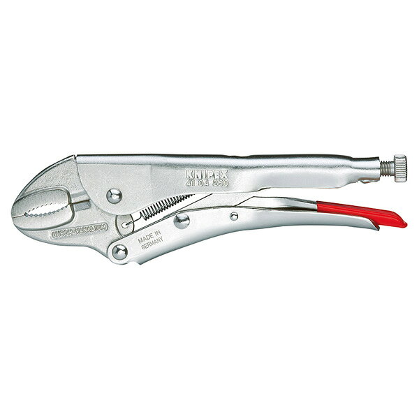 KNIPEX・クニペックス グリッププライヤー 4104-300パイプのクランプに●板やパイプを確実につかむことができます。●大変頑丈に作られています。●アゴの開きを調節するスクリューとリリースレバー付き。●片手での作業が可能です。●てこの...