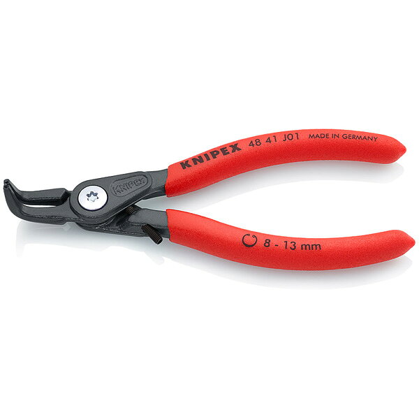 KNIPEX・クニペックス 穴用精密スナップリングプライヤー曲ストッハ 4841-J01高負荷に耐え、ツール寿命は一般的なスナップリングプライヤーの10倍以上●確実な作業のために取り付けられた先端部付き。●長時間使用における高負荷に耐えます...