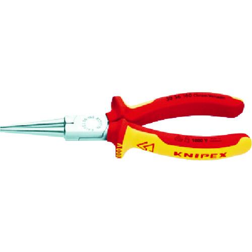 KNIPEX 絶縁1000Vロングノーズプライヤー 先端丸型 160mm■ 特長ロングノーズで狭い箇所でも掴むことができます。■ 商品スペック仕様・規格1000V絶縁仕様欧州規格EN60900適合品全長(mm)：160先端タイプ：丸型材質オ...