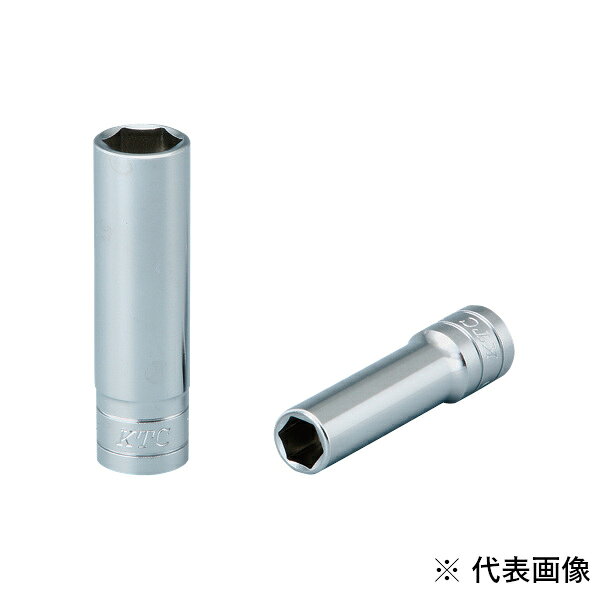 KTC 9．5sq．ディープソケット（六角）25／32inch■ 特長口径部と差込角に応力の集中を防ぐことでボルト・ナットのエッジを傷めにくくし、より確実な締め付け・緩め作業が行えるパワーフィット形状を採用しました。全長は従来品に比べ、より...