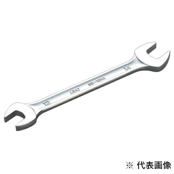 KTC スパナ11×13mm■ 特長従来のやり形よりヘッド幅を極力小さく、力の加わる部分にボリュームを持たせた「新やり形ヘッド」を採用しています。字断面構造採用で、軽量でしなりに強くなっています。サイズ表示は大きく見やすい鍛造浮き出し刻印で...