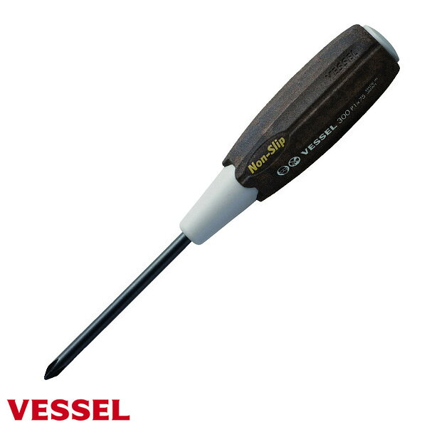 VESSEL ベッセル ウッディドライバー 300 +1×75 754-5096 300-1-75自動車や二輪、機械整備等の油がつく締付作業に最適です★●粗い木肌が抜群のノンスリップ効果を発揮します。●グリップに木粉を使用し、天然木材の手に...