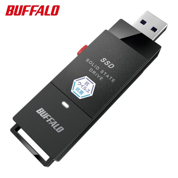 ◆新品未開封品◆バッファロー BUFFALO 抗ウイルス・抗菌ポータブルSSD USB3.2（Gen1） Type-A スティック型 1TB ブラック (1個) SSD-PUTVB1.0U3-B◆4981254063163◆ 新品未開封品！...
